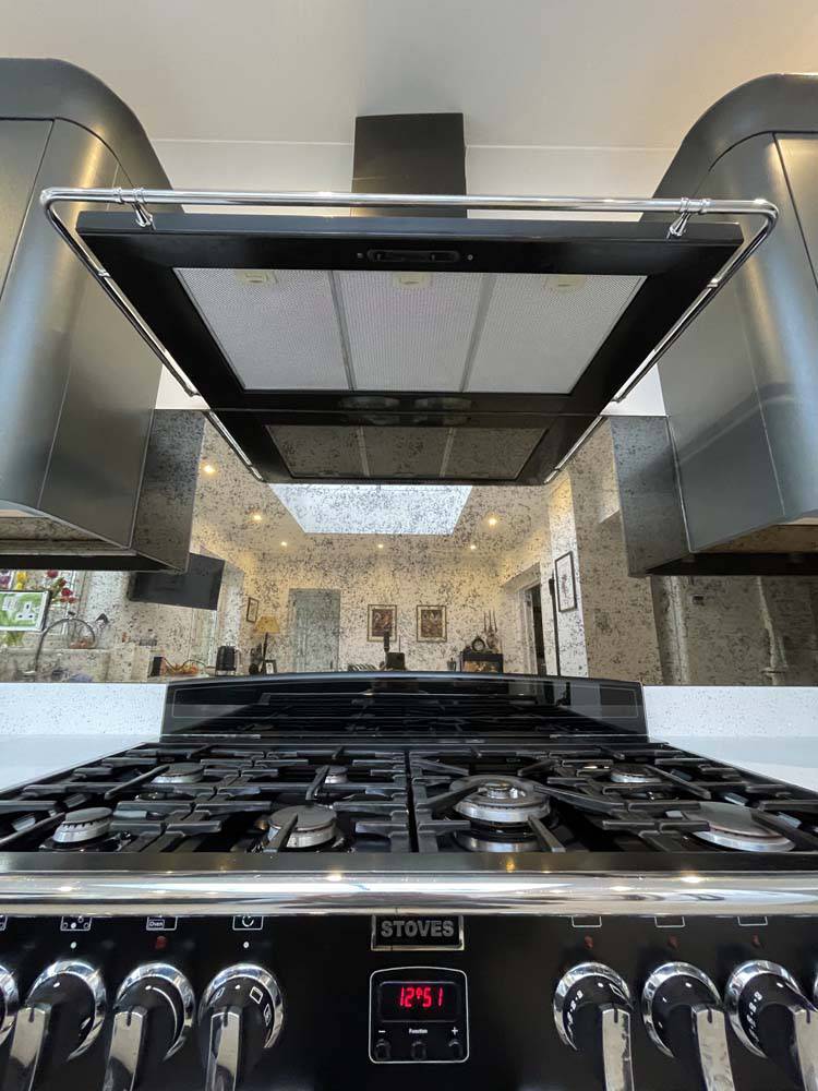 Antique Toughened Mirror - Bronze - splashback - 4 - Bespoke ...